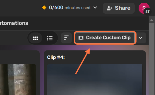 How To Create Custom Clips On The AI Video Clips