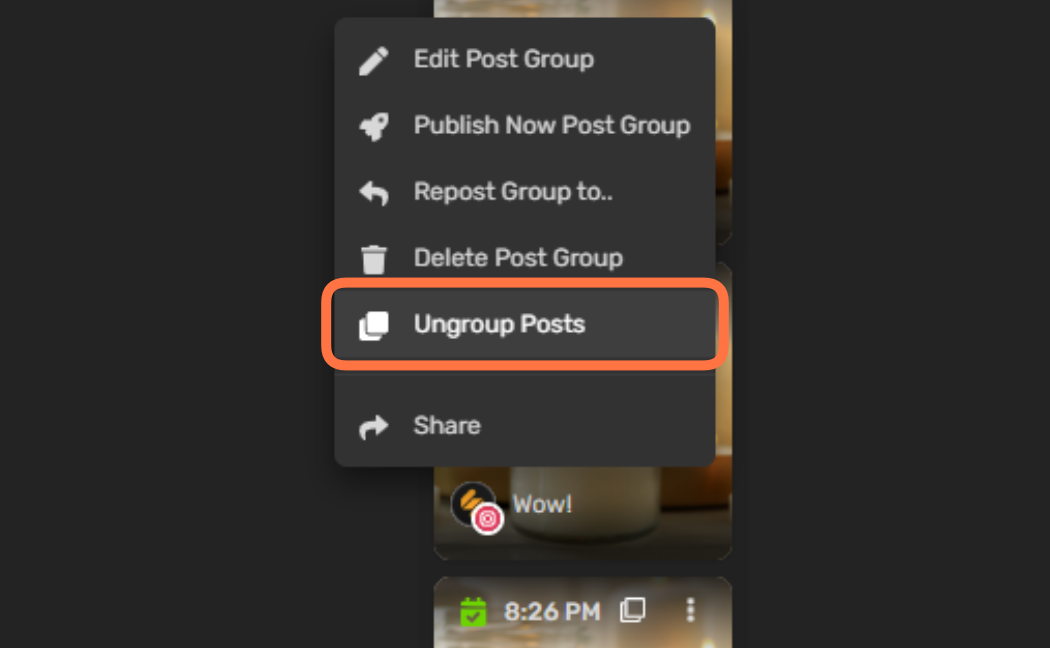 How to ungroup posts - Simplified Academy